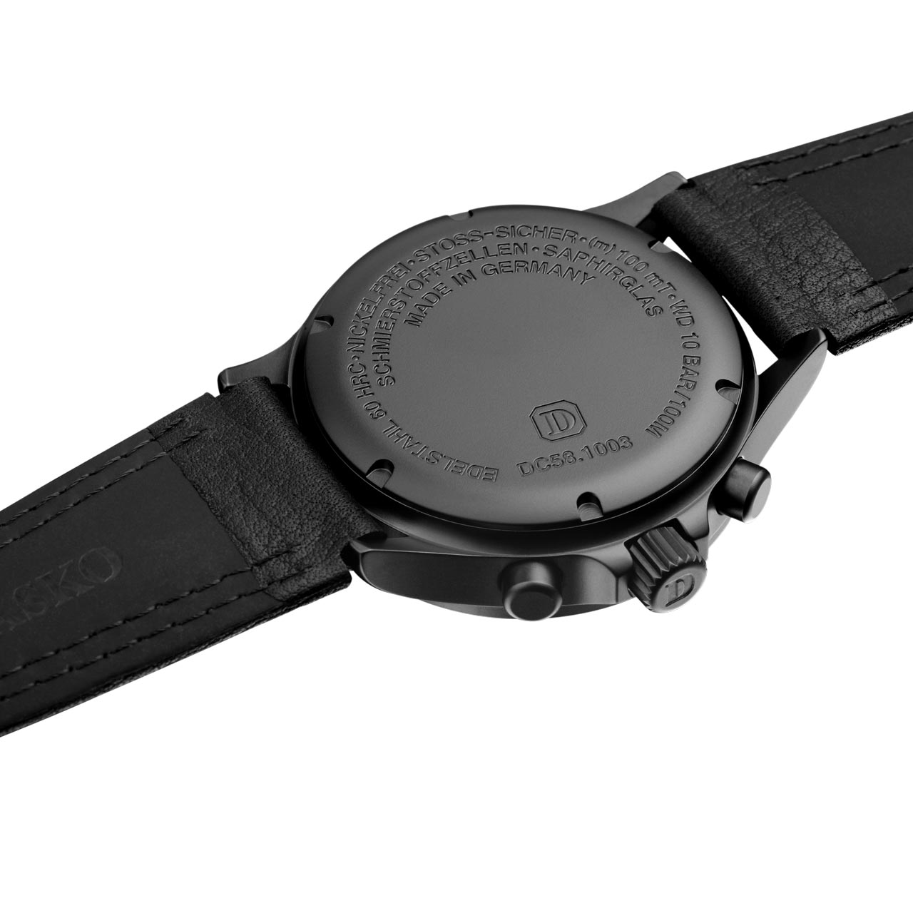 Damasko DC58 Black Chronograph Pilot Watch | Australia Authorized ...