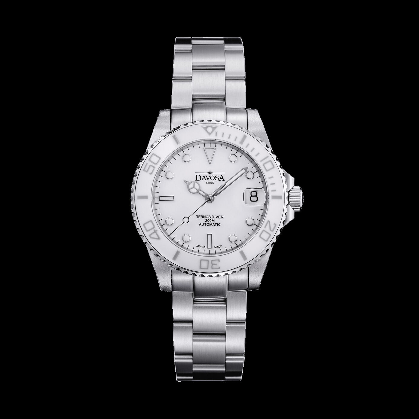 Davosa Ternos Medium White Trialink Dive Watch | Australia Authorized ...