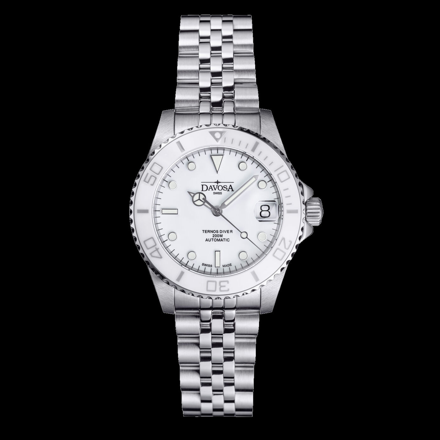 Davosa Ternos Medium White Dive Watch | Australia Authorized Dealer ...