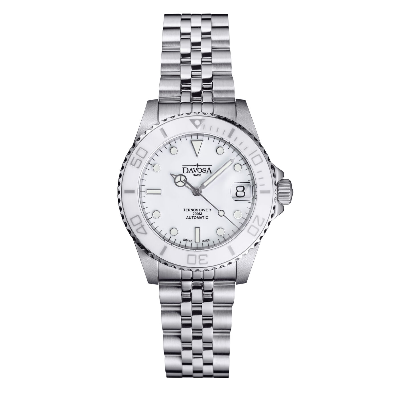 Davosa Ternos Medium White Dive Watch | Australia Authorized Dealer ...