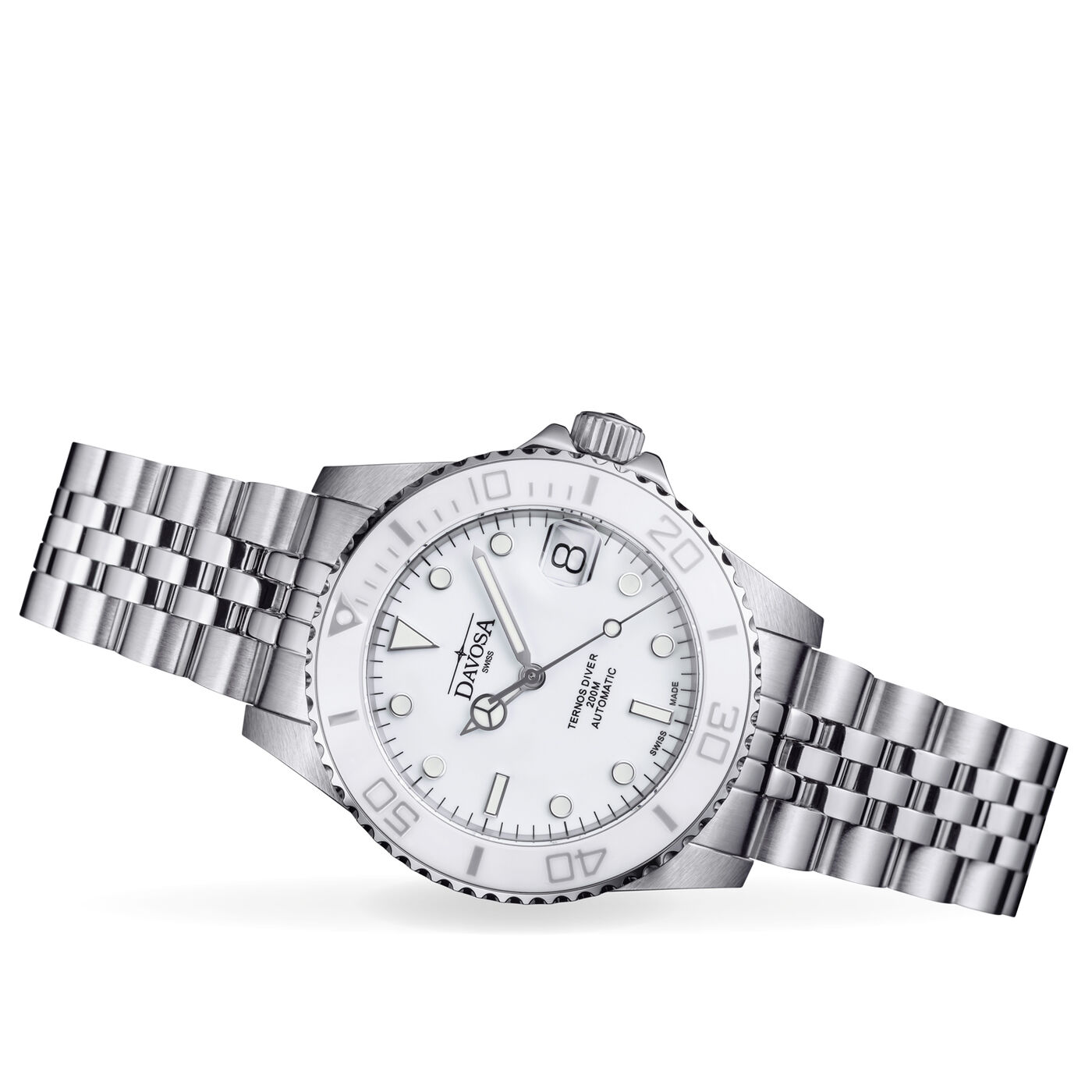 Davosa Ternos Medium White Dive Watch | Australia Authorized Dealer ...