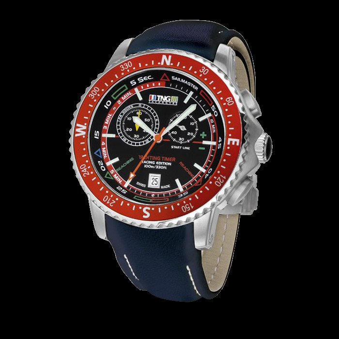 TNG Sailmaster Yachting Watch - Black Dial / Red Bezel | Australia ...