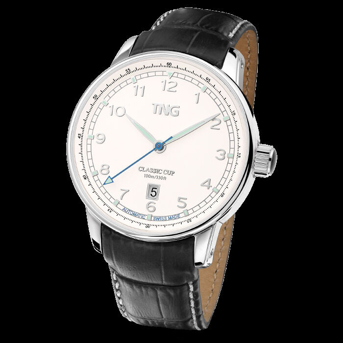 TNG Classic Cup Automatic Watch - White / Silver | Australia Authorized ...