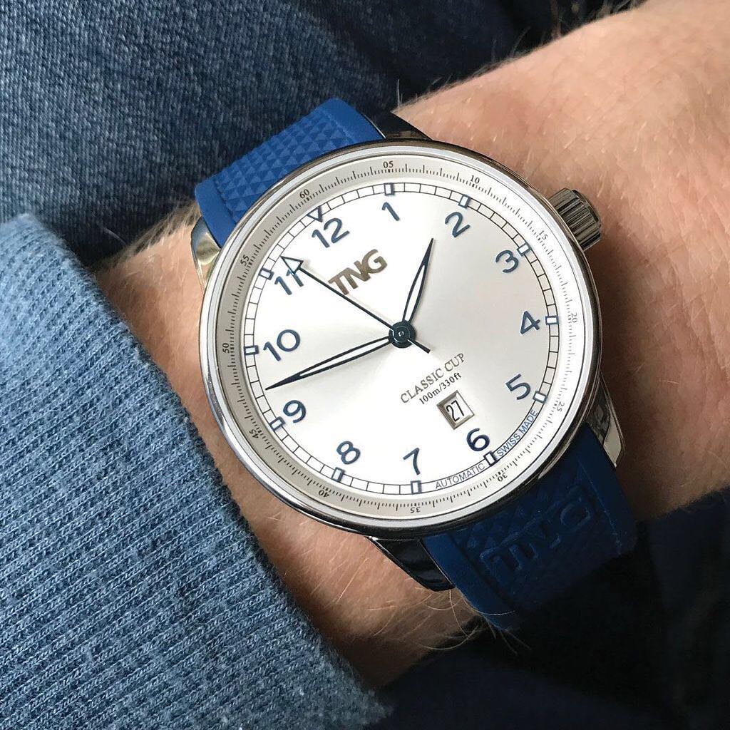 TNG Classic Cup Automatic Watch - White / Silver | Australia Authorized ...