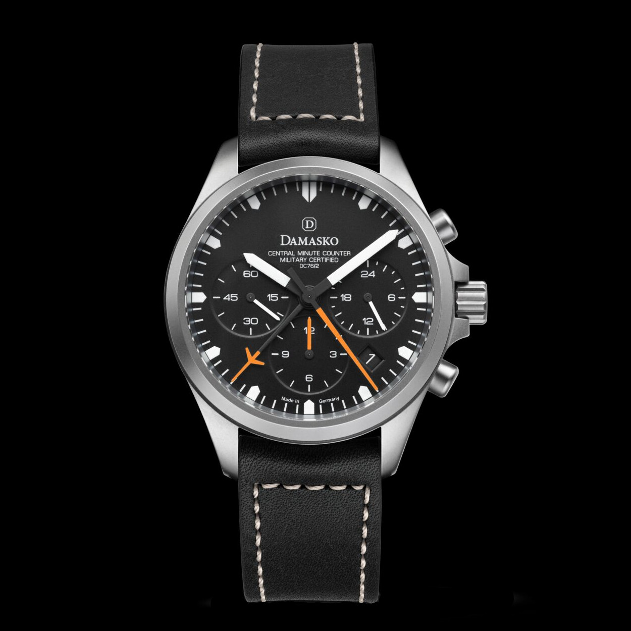 Damasko DC76-2 Orange Chronograph Pilot Watch | Australia Authorized ...
