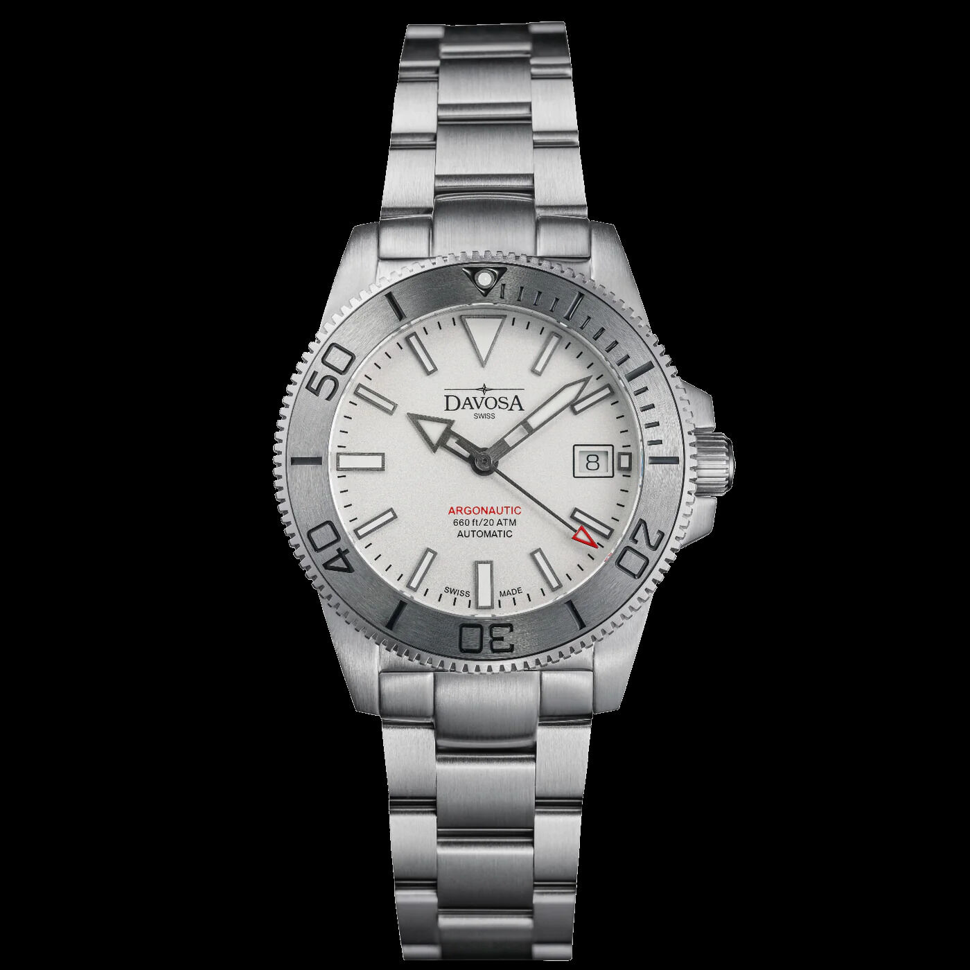 Davosa Argonautic 39 BS White Dive Watch | Australia Authorized Dealer ...