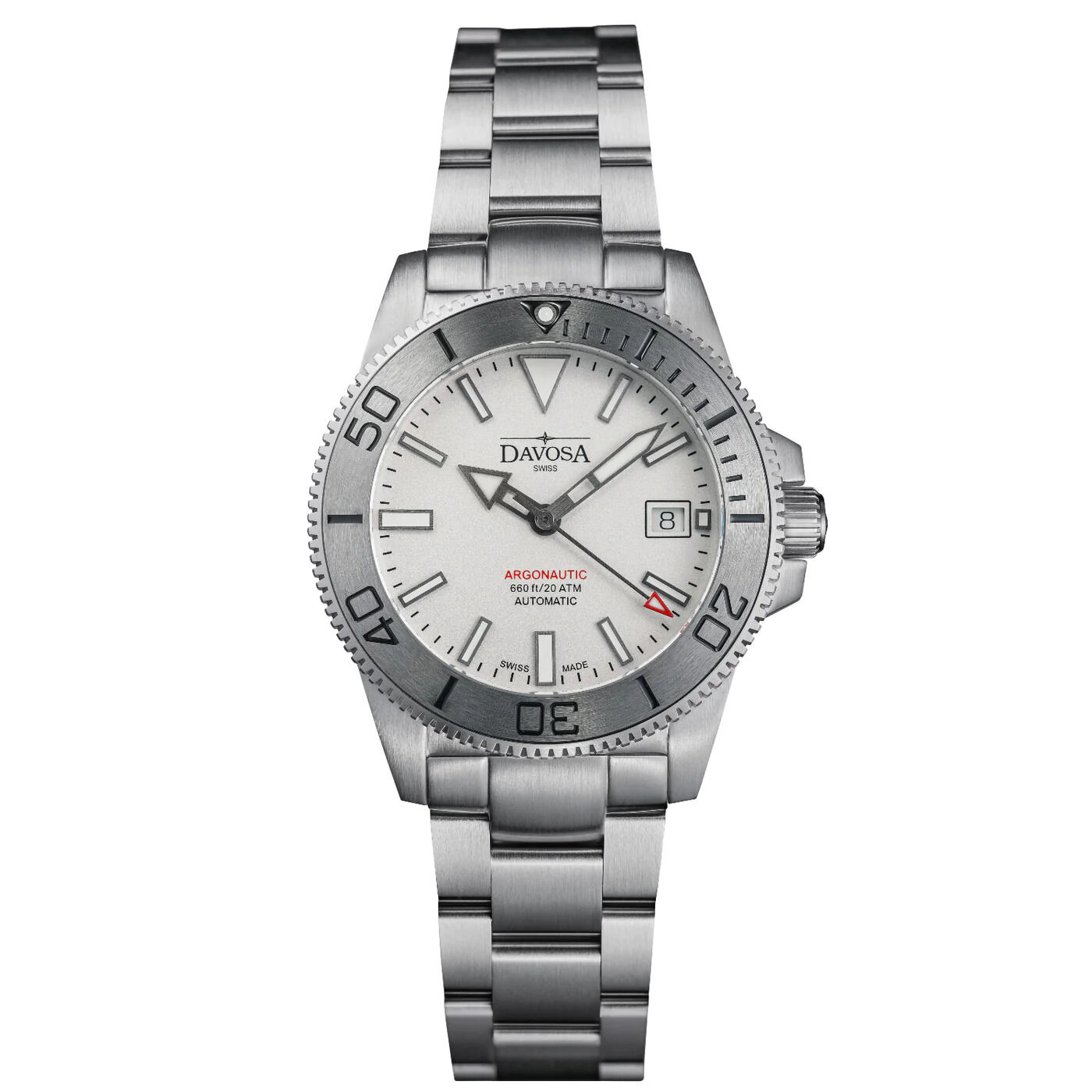Davosa Argonautic 39 BS White Dive Watch | Australia Authorized Dealer ...