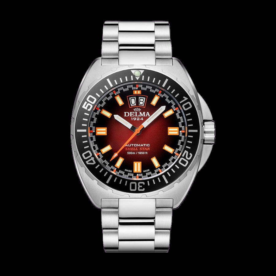 Delma Shell Star Big Date Dive Watch - Brown | Australia Authorized ...